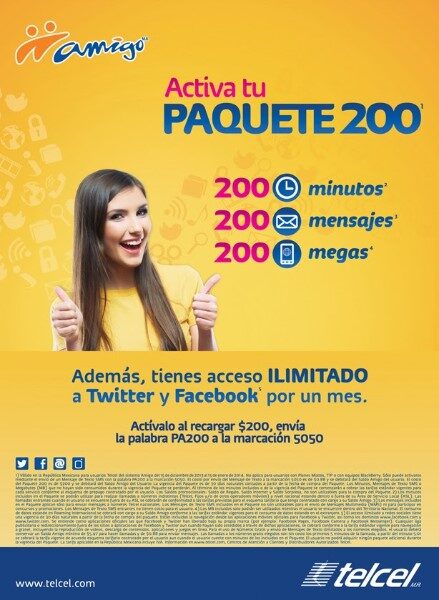 ¿Qué es el Telcel 100 Paquete?